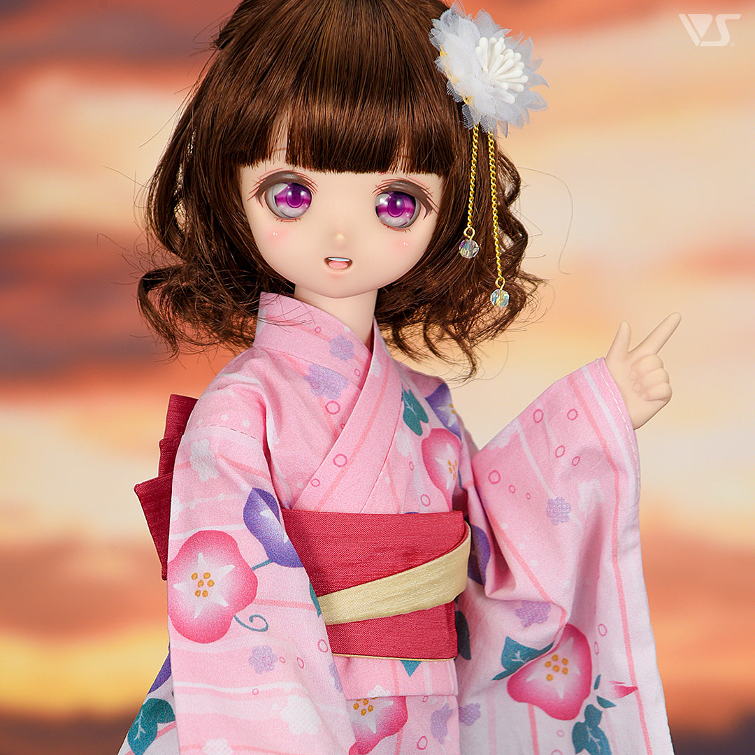 Morning Glory Yukata Set / Mini (Pink) – Sakura Dreams: Dollfie Dream ...